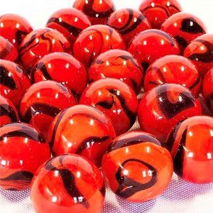 Accents | Set Of 1 Ladybug Mega Glass Marbles Red And Black | Poshmark